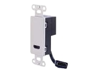 C2G HDMI Pass Through Decorative Wall Plate - Aluminum - Mounting plate ...