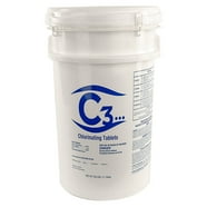 C3 Long Last Dispenser 40lb Chlorine Tablets, 3 inch for Swimming Pool ...