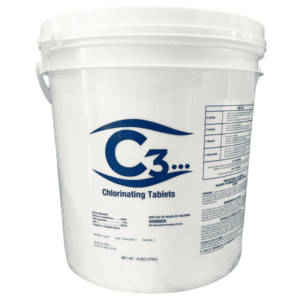 C3 - 5lb Chlorine Tablets, 3 Inch | Swimming Pool & Spa Chlorine ...