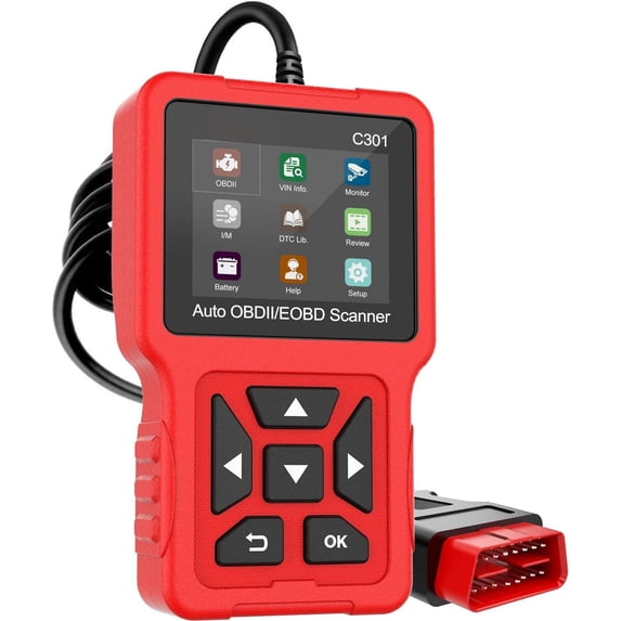 C301 OBD2 Scanner OBDII Code Reader Diagnostic Scan Tool with Test for ...
