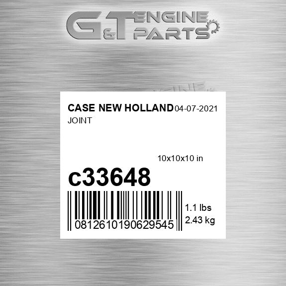 C33648 JOINT fits CASE NEW HOLLAND (New OEM) - Walmart.com