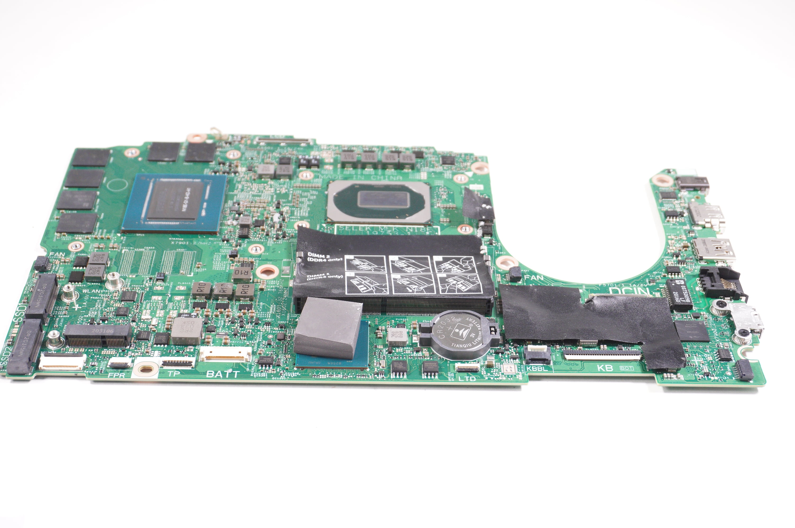 C36JF Dell Intel i7-10750H NVIDIA GeForce RTX 2060 Motherboard G3 15 ...