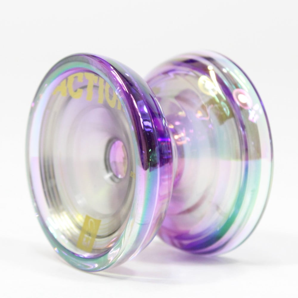 C3yoyodesign Action Yo-Yo - Plastic Fingerspin YoYo (Translucent ...