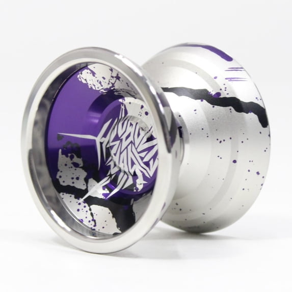 C3yoyodesign Saber Crash Yo-Yo - Inner Ring Bi-Metal YoYo (Silver with ...