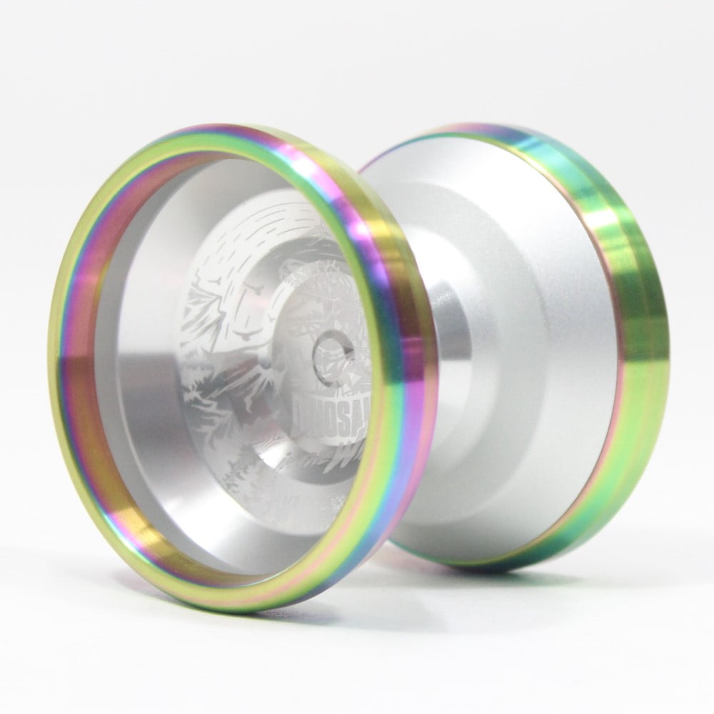 C3yoyodesign x W1LD Dinosaur in the Wild Yo-Yo - Bi-Metal - 6061 AL with Titanium Rim YoYo ...