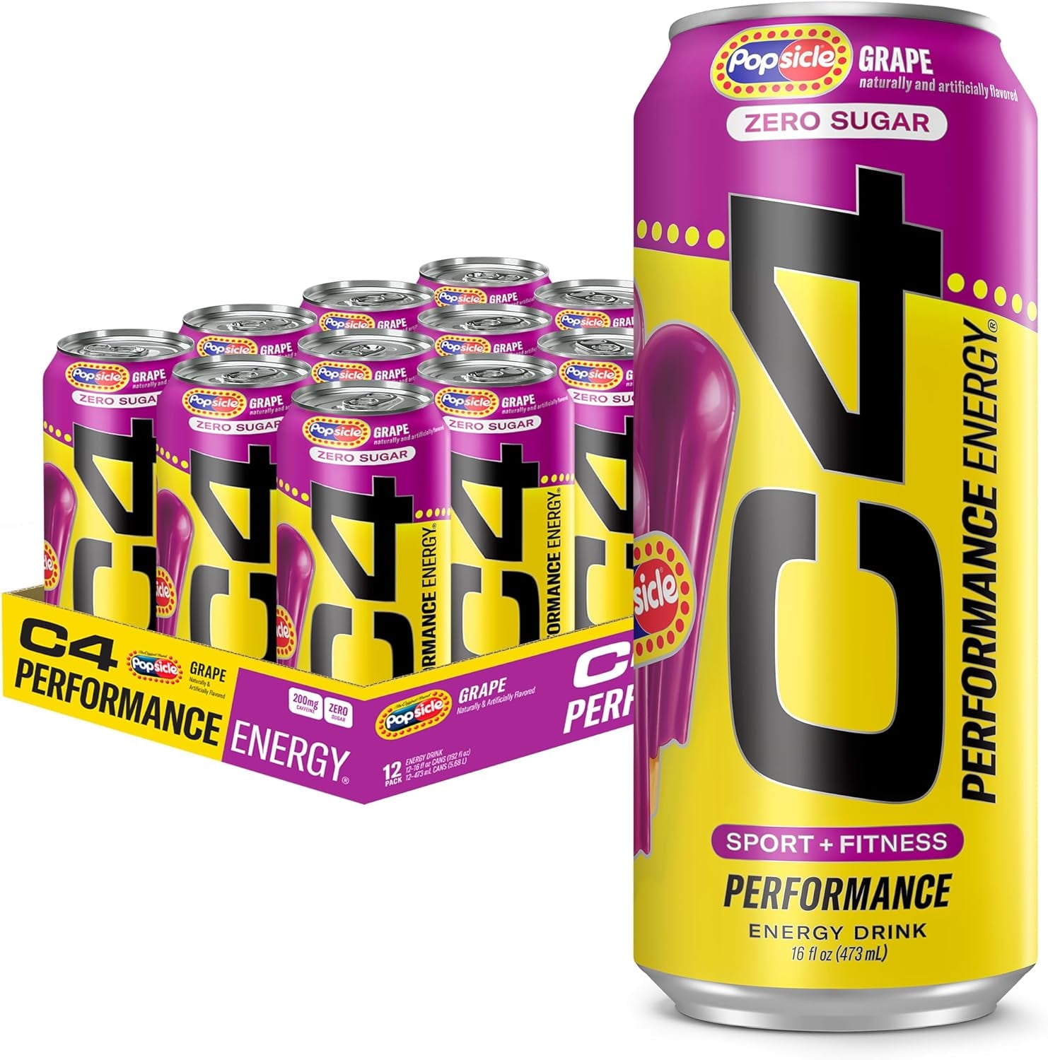 NOS High Performance Energy Drink, Grape, 16 fl oz - Walmart.com