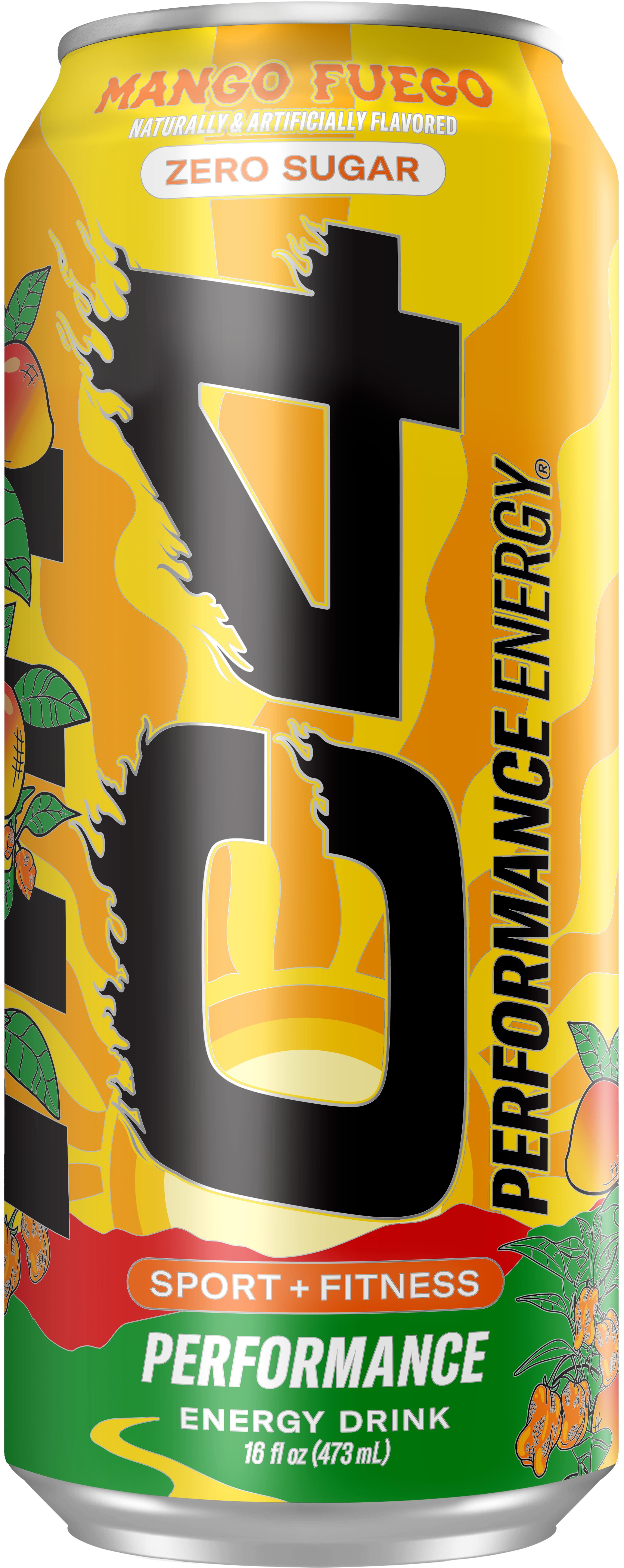 C4 Performance Energy, Sport & Fitness Energy Drink, Mango Fuego, Zero ...