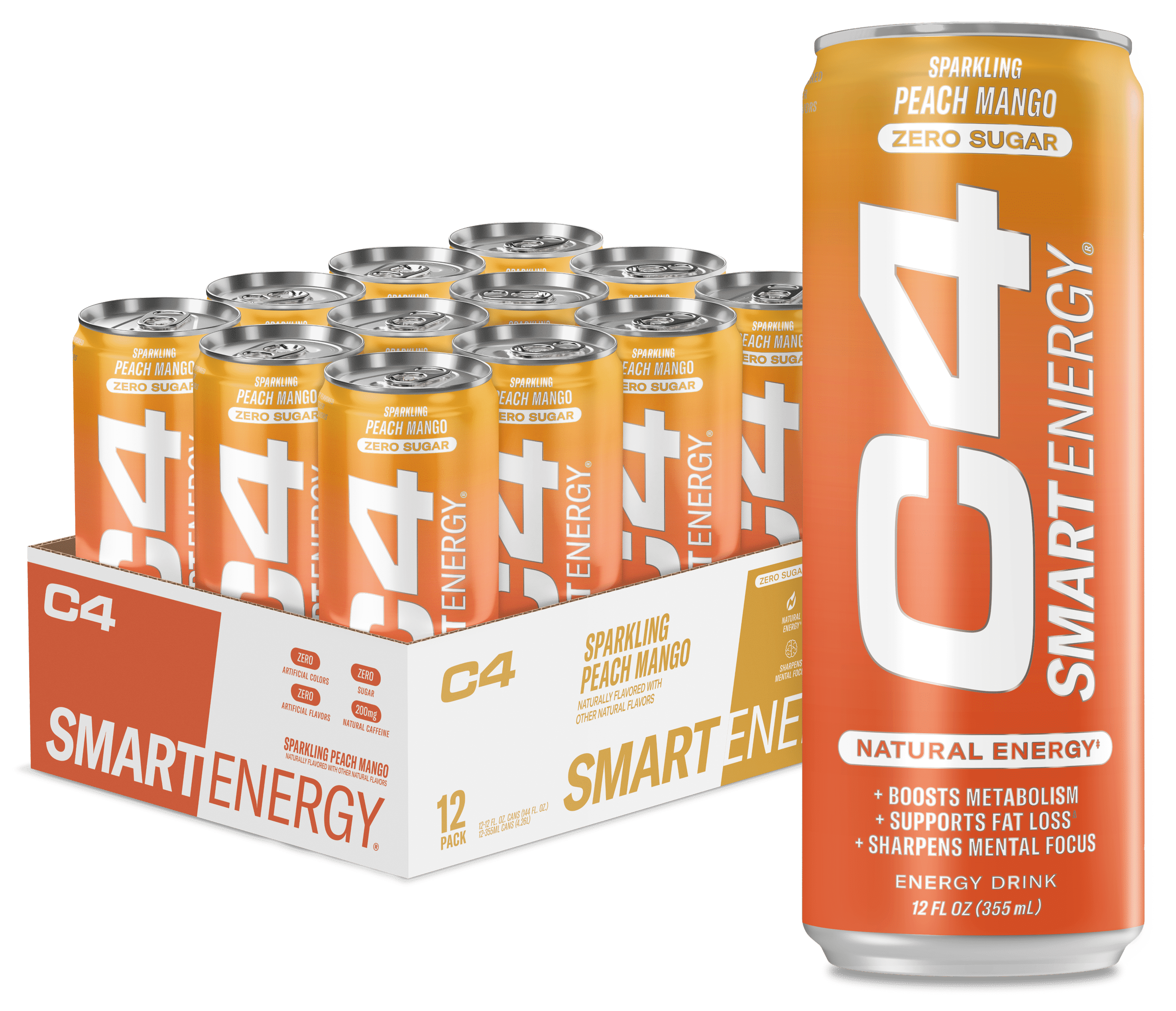 C4 Smart Energy Drink - 12 Packs - Walmart.com