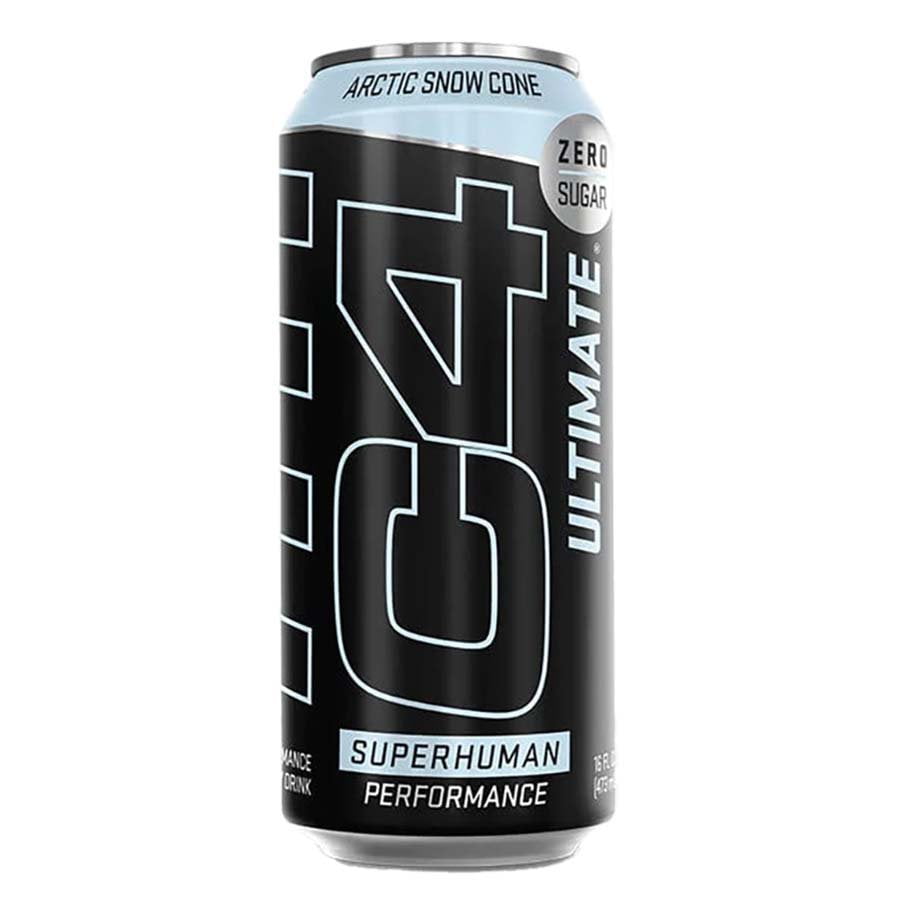C4 Zero Sugar Ultimate Energy Drink - Arctic Snow Cone - 16 oz- Pack of ...