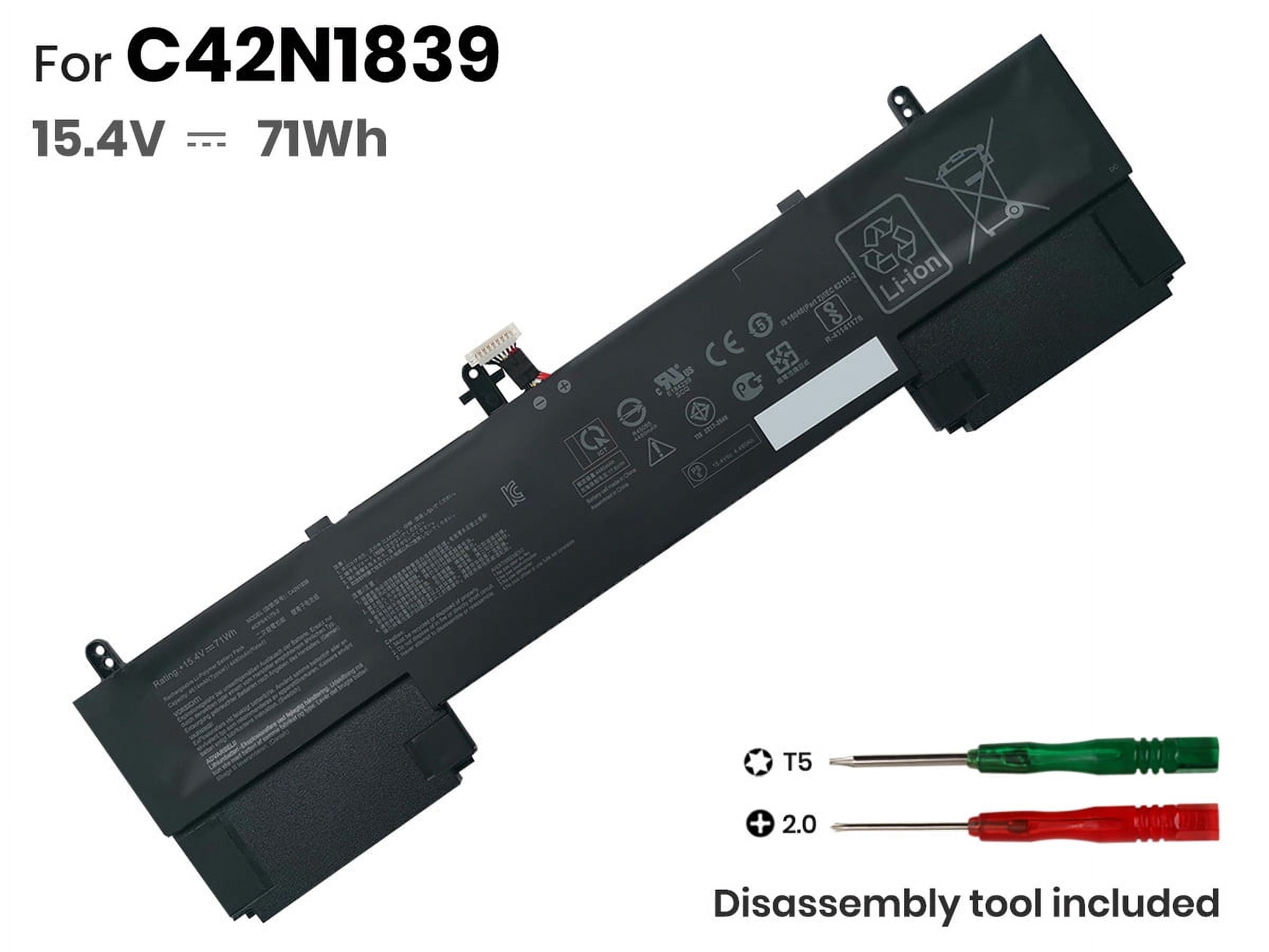 C42N1839 Battery for Asus ZenBook 15 UX533FAC UX534FTC-A8361T 71Wh 4 ...