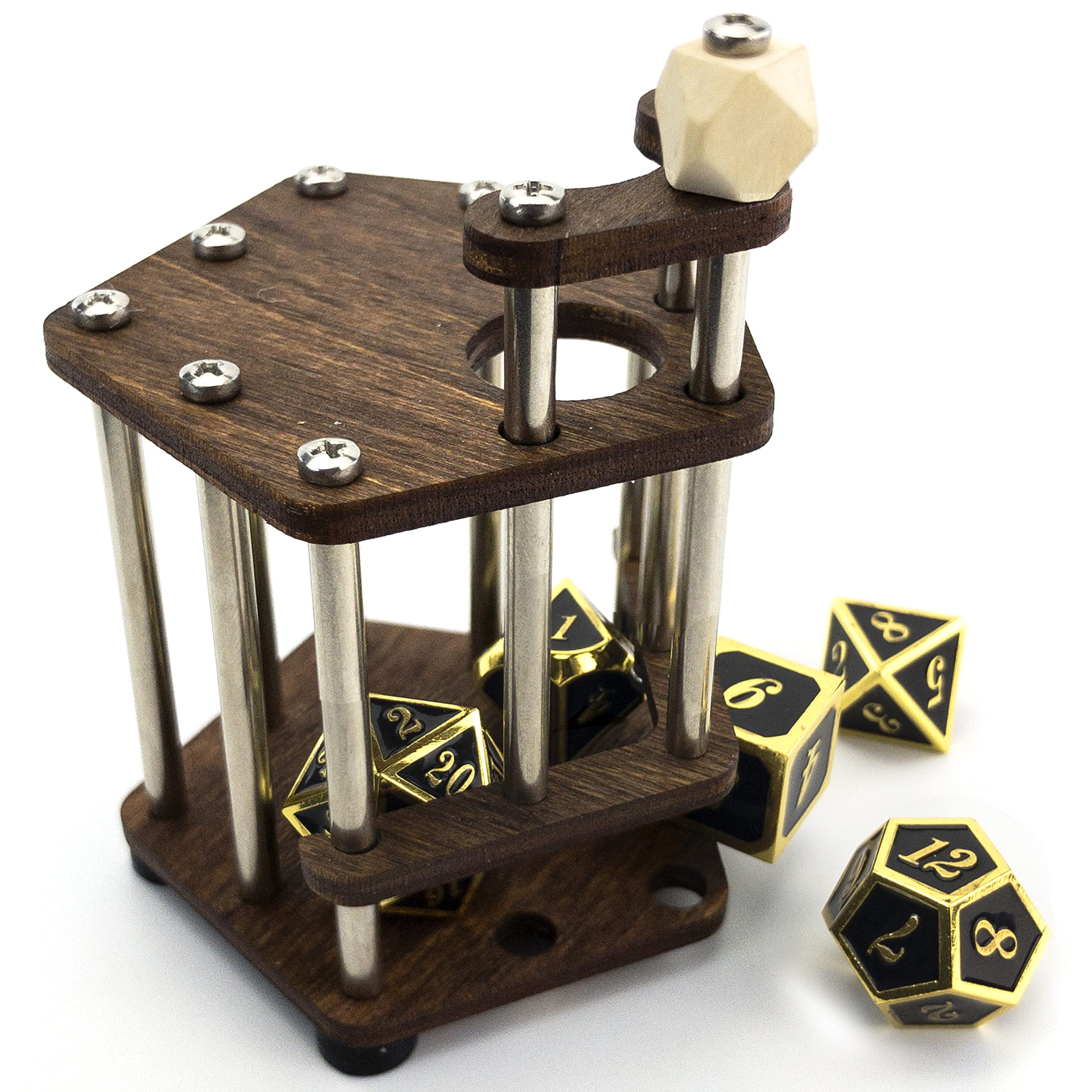 C4Labs Dice Jail | Metal Bars | Cage for Bad Dice | Prison | Dnd | Fits ...