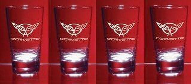 C5 Corvette Glassware Tall Beverage Glass - Set of 4 - Walmart.com