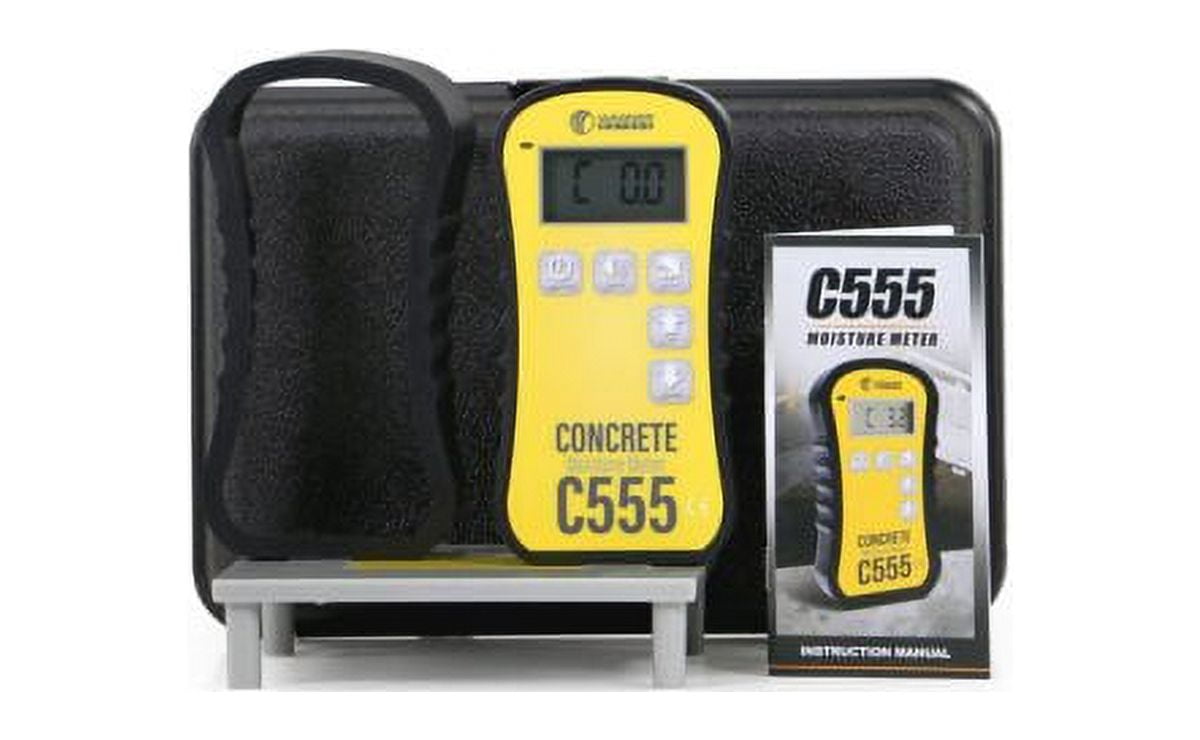 C555 Handheld Concrete Moisture Meter Kit with Backlight - Walmart.com