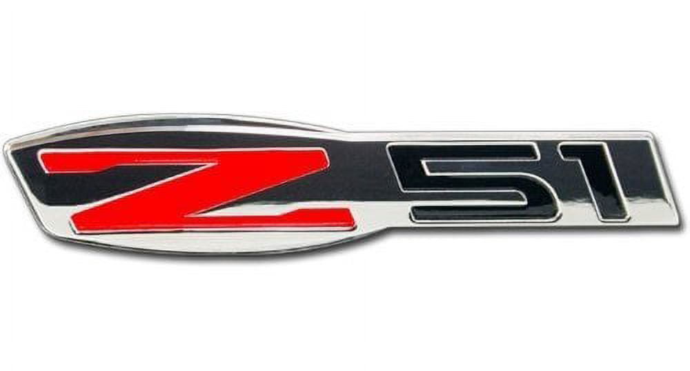 C6 Corvette Z51 Billet Chrome Badge - Walmart.com