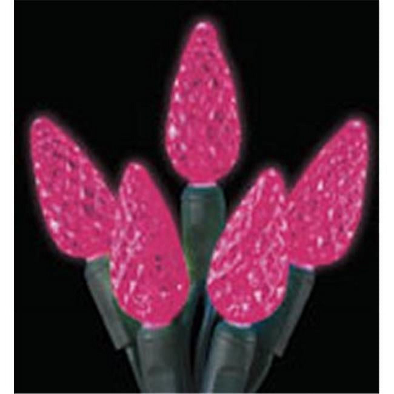 C6 LED Light Strands - Pink Full Wave - Walmart.com
