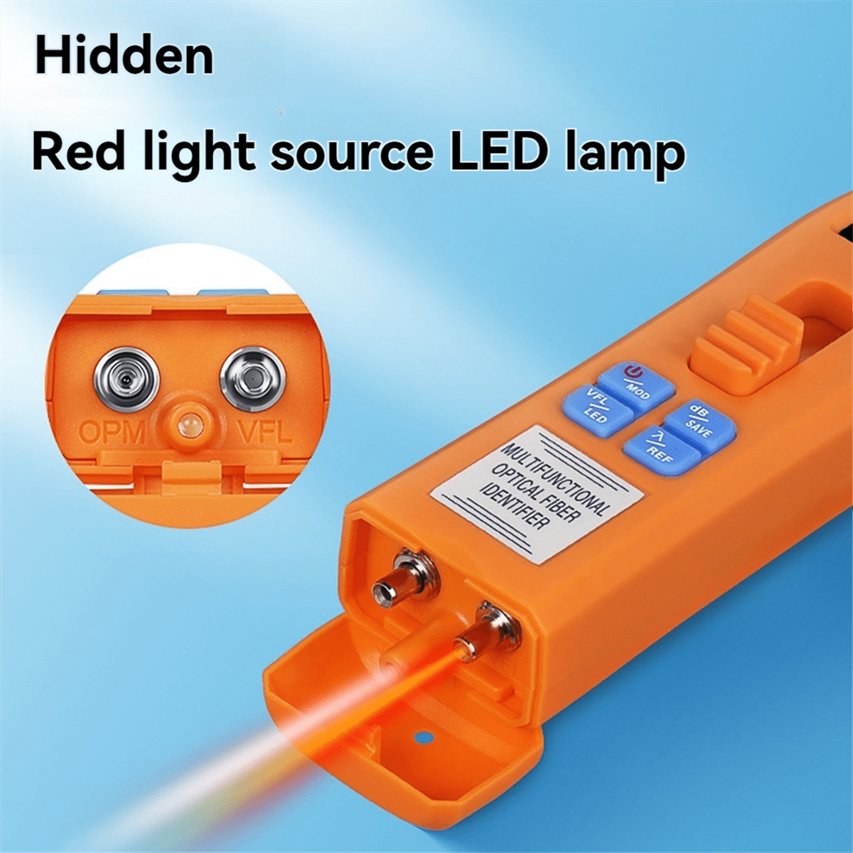 C607 Rechargeable Active Optical Fiber Identifier Live Fiber Cable ...