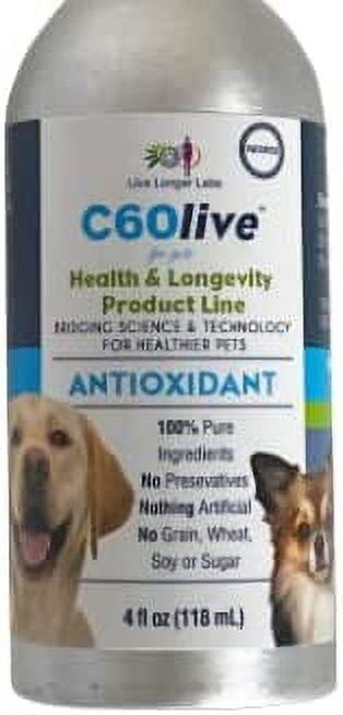 C60live - Antioxidant Supplement for Dogs - Carbon 60 (Fullerene) with ...