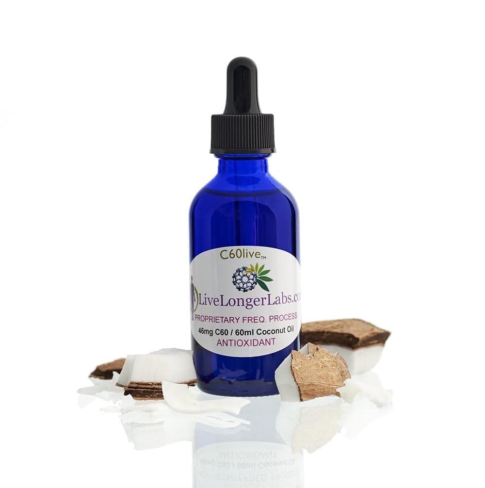 C60live - Carbon 60 (Fullerene) Coconut Oil Supplement - For Longevity ...