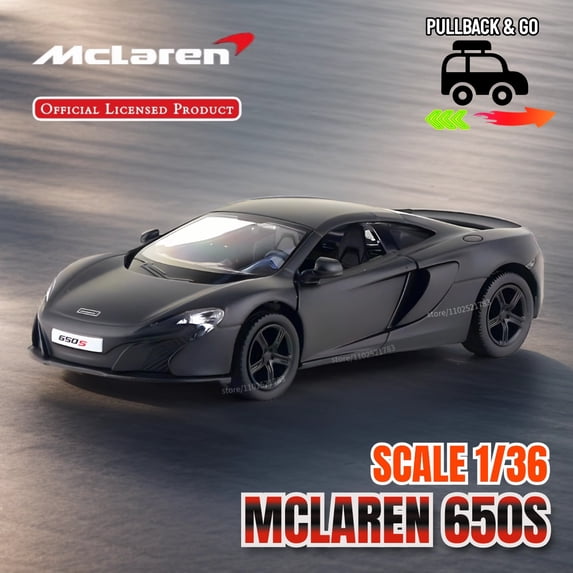 C63 S AMG Pullback Car Model Toy Replica 1:36 Scale Diecast Miniature ...