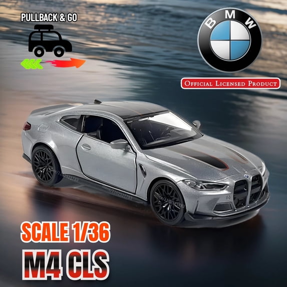 C63 S AMG Pullback Car Model Toy Replica 1:36 Scale Diecast Miniature ...