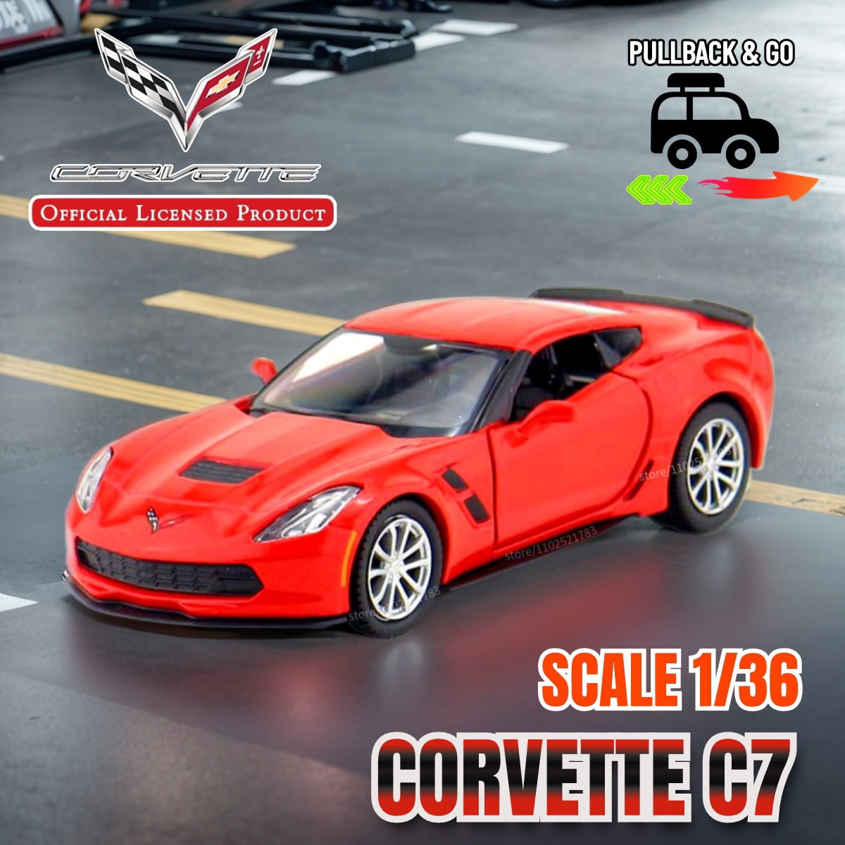 C63 S AMG Pullback Car Model Toy Replica 1:36 Scale Diecast Miniature ...