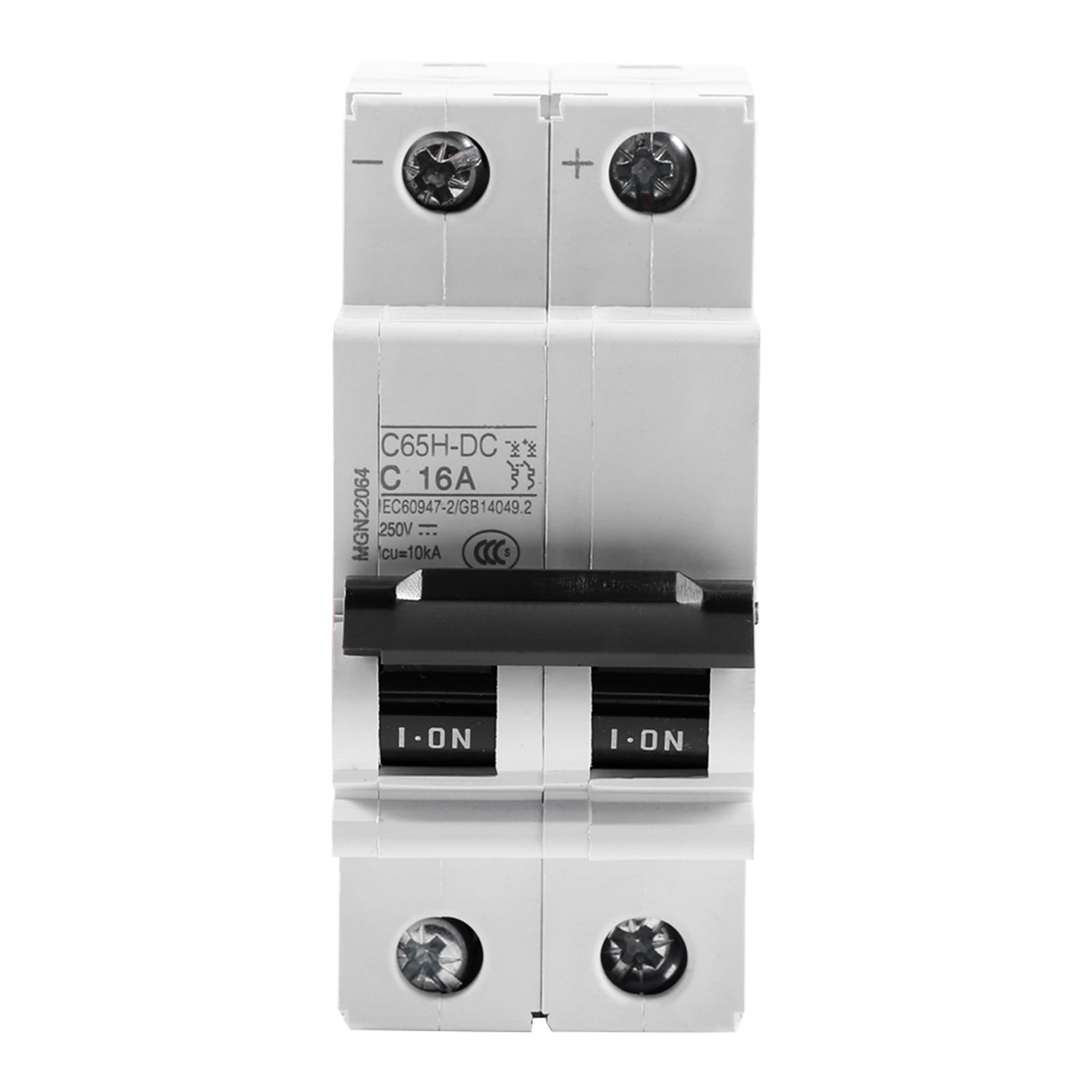 C65H-DC 250V DC Solar Circuit Breaker 16A Air Switch, 2 Pole for Solar ...