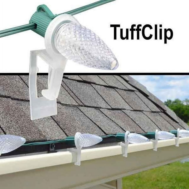 C7 / C9 TuffClip Christmas String Light Mounting Clips For Gutters ...