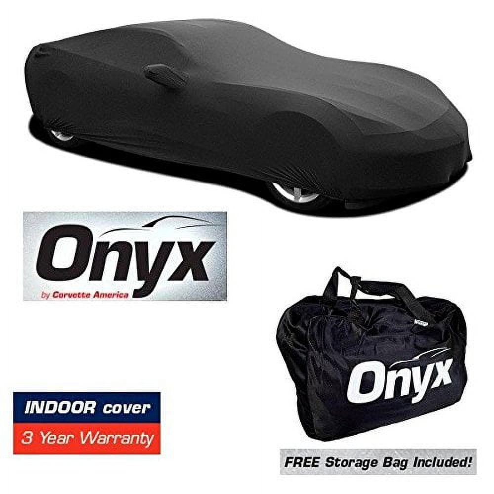 C7 CORVETTE HIGH END ONYX BLACK SATIN CUSTOM FIT STRETCH INDOOR CAR ...