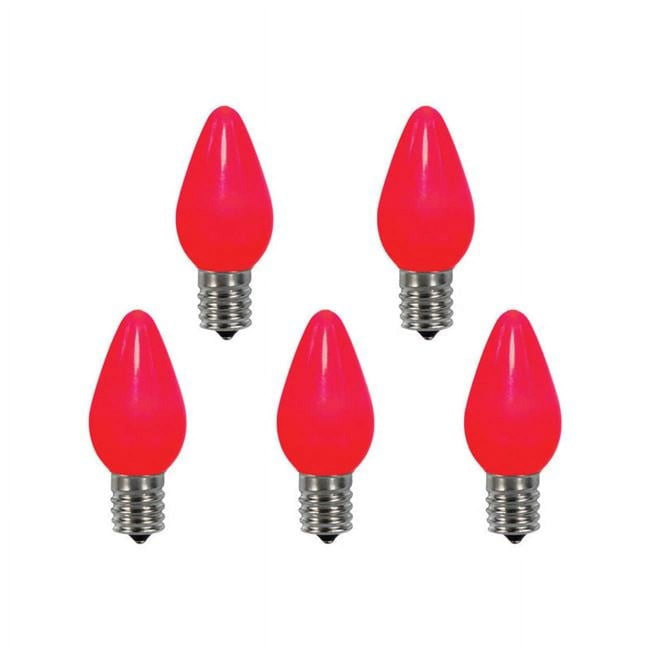 C7 Christmas Light Bulbs, Red, 1 in. - 25 Lights - Walmart.com