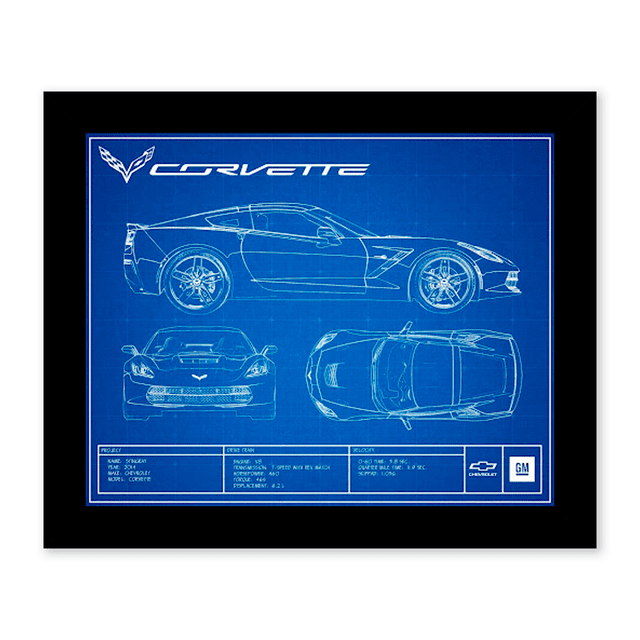 C7 Corvette Blueprint - Walmart.com