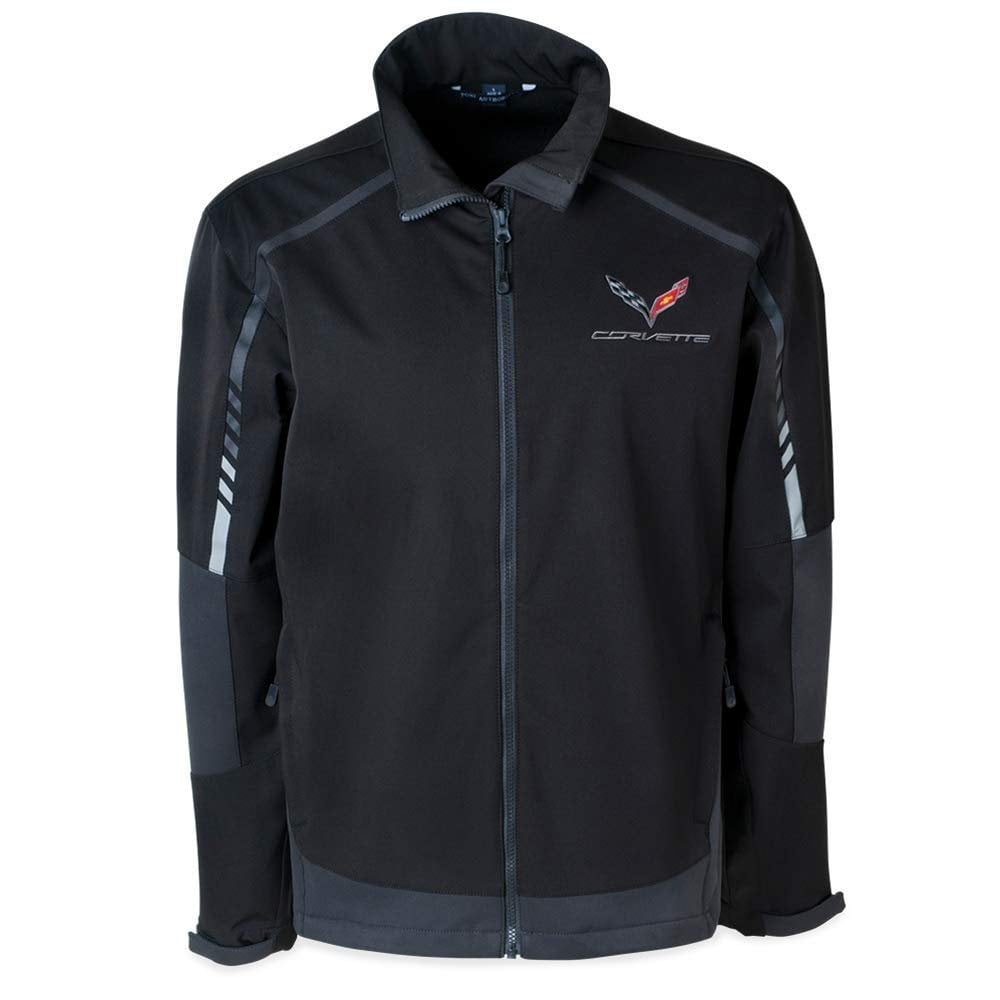West Coast Corvette C7 Soft Shell Jacket, Black, X-Large, Water and ...