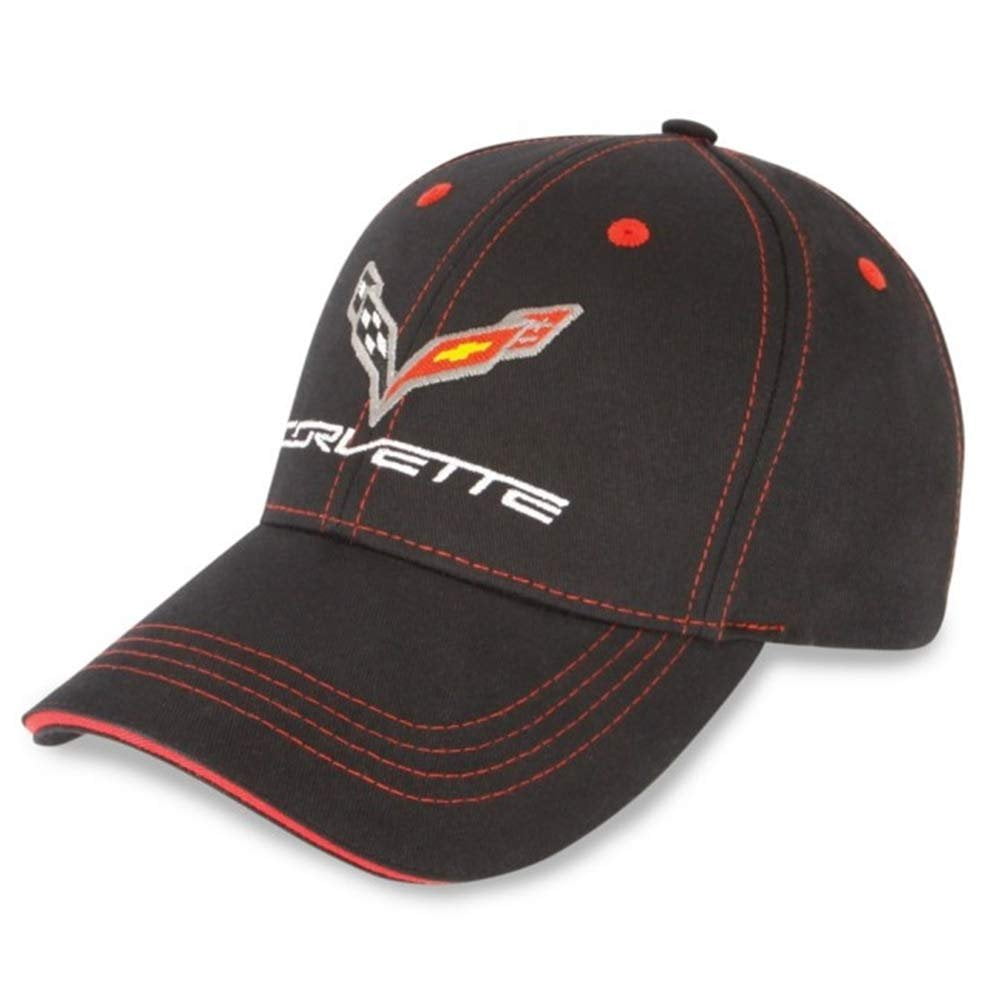 C7 Corvette Patch Hat : Black/Red - Walmart.com