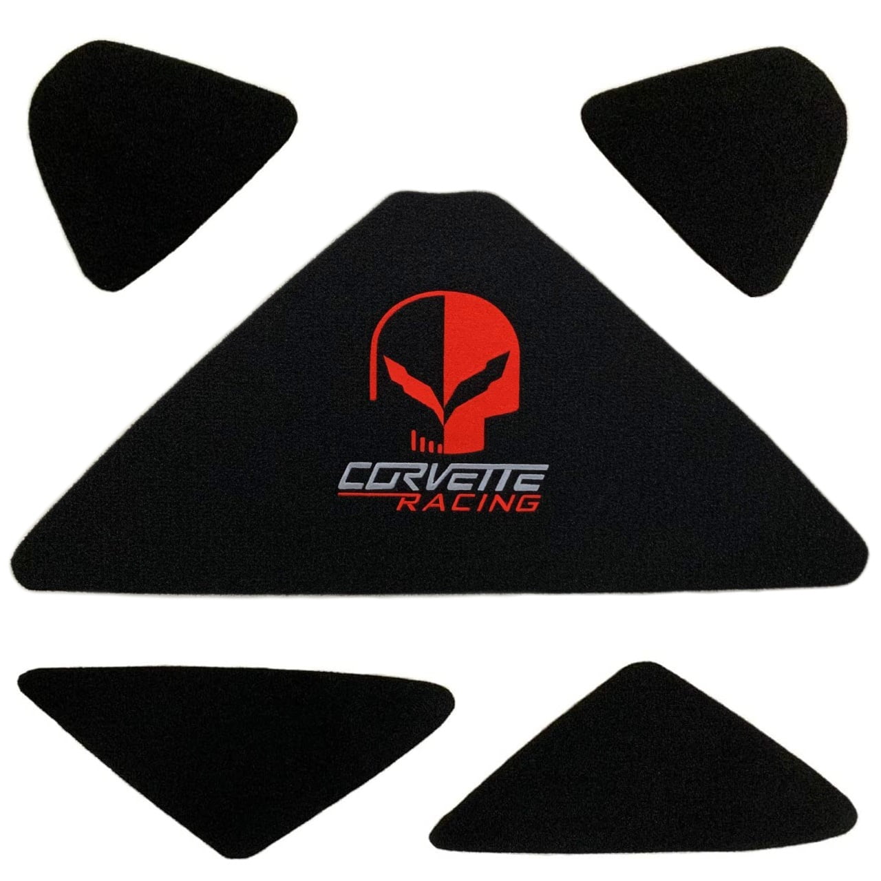 C7 Corvette Trunk Lid Liner with Red Jake Skull Racing Embroidered ...