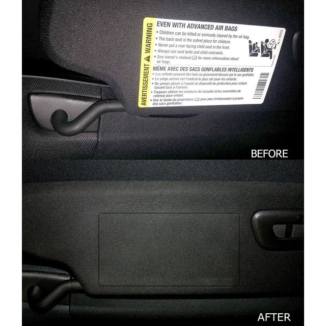 C7 Corvette Z06/Grand Sport Airbag Warning Label Covers - Suede Fabric ...
