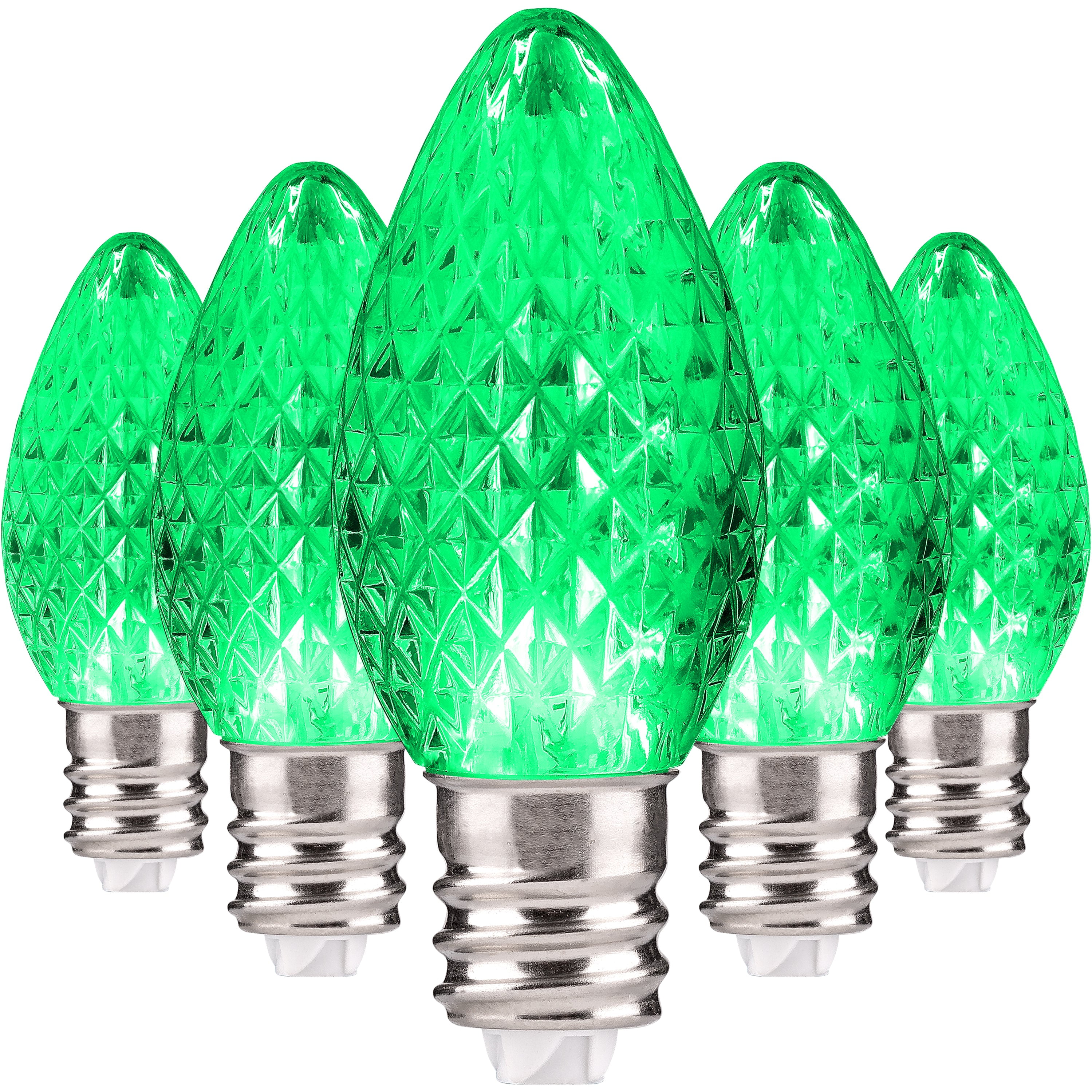 C7 LED Christmas Light Bulbs | Faceted - Walmart.com