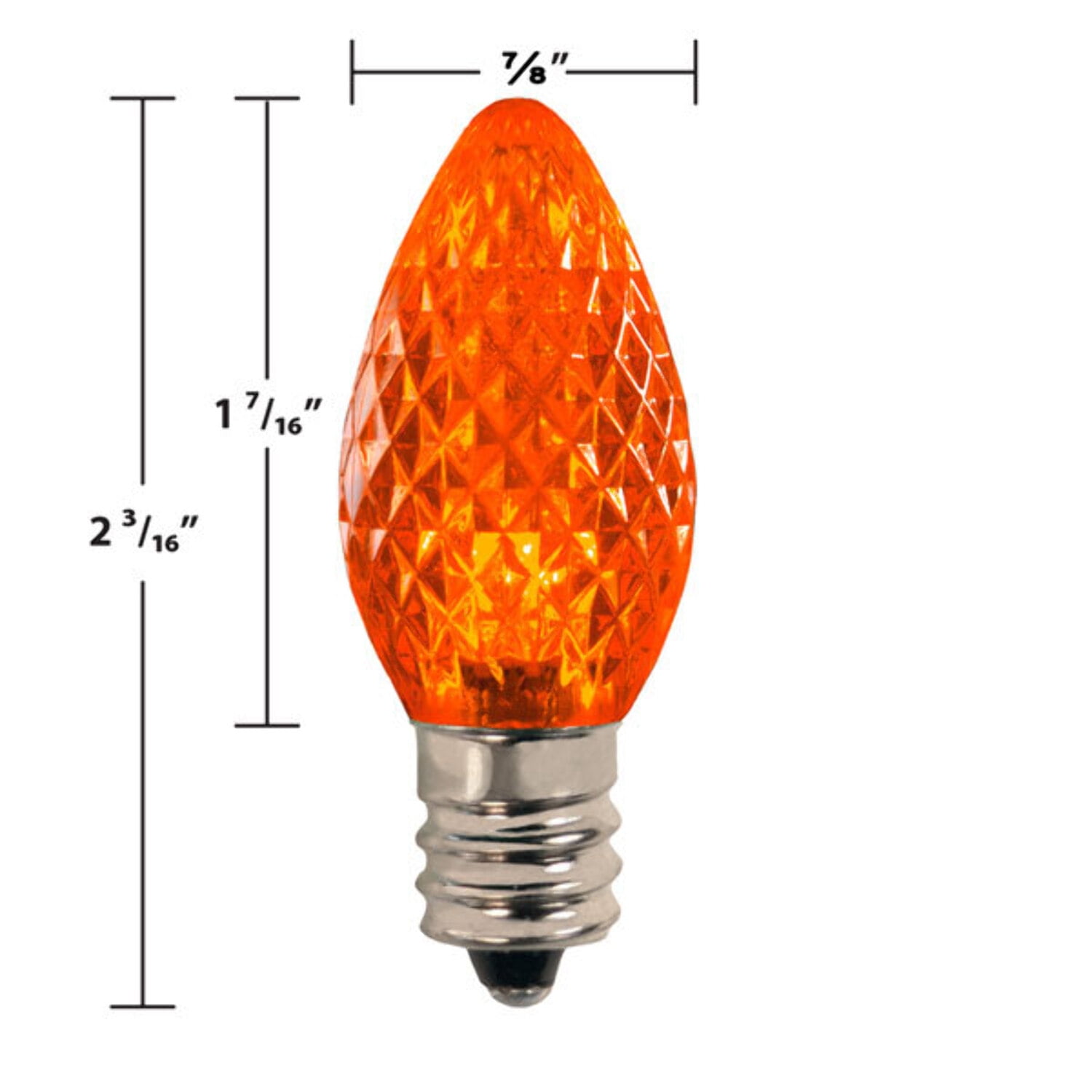 C7 LED E12 Faceted MINLEON Retrofit Christmas Bulbs - Walmart.com