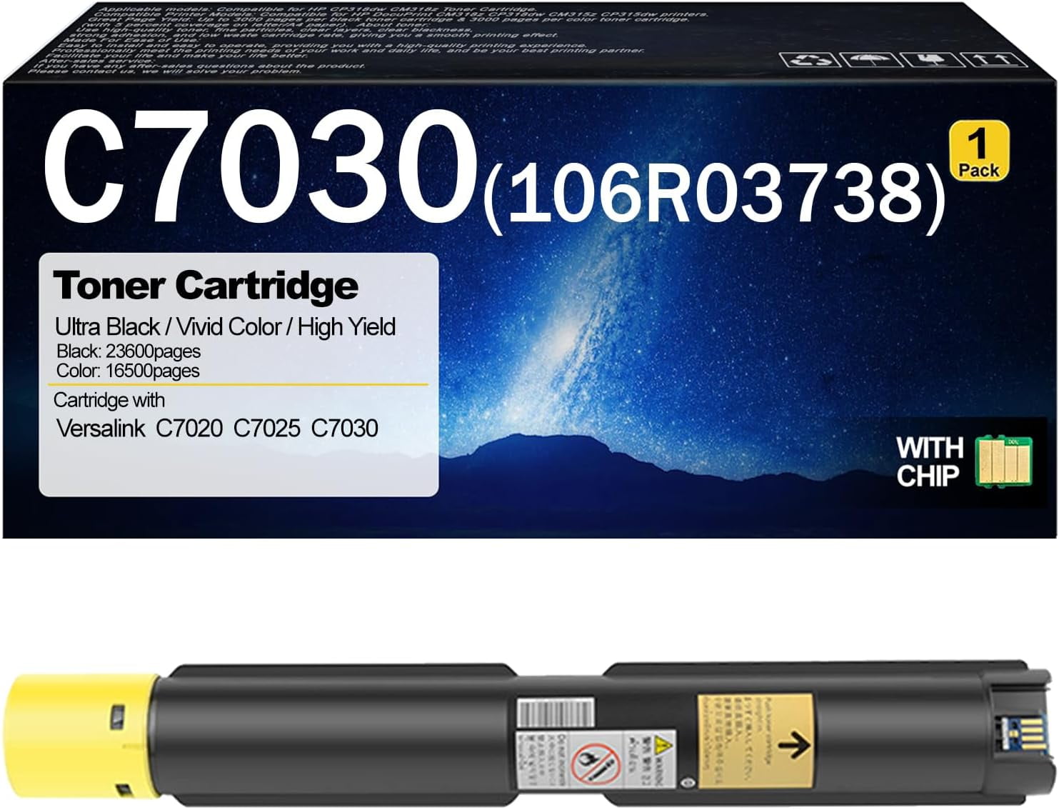 C7030 Toner Cartridge Compatible for C7030 106R03737 106R03740 ...