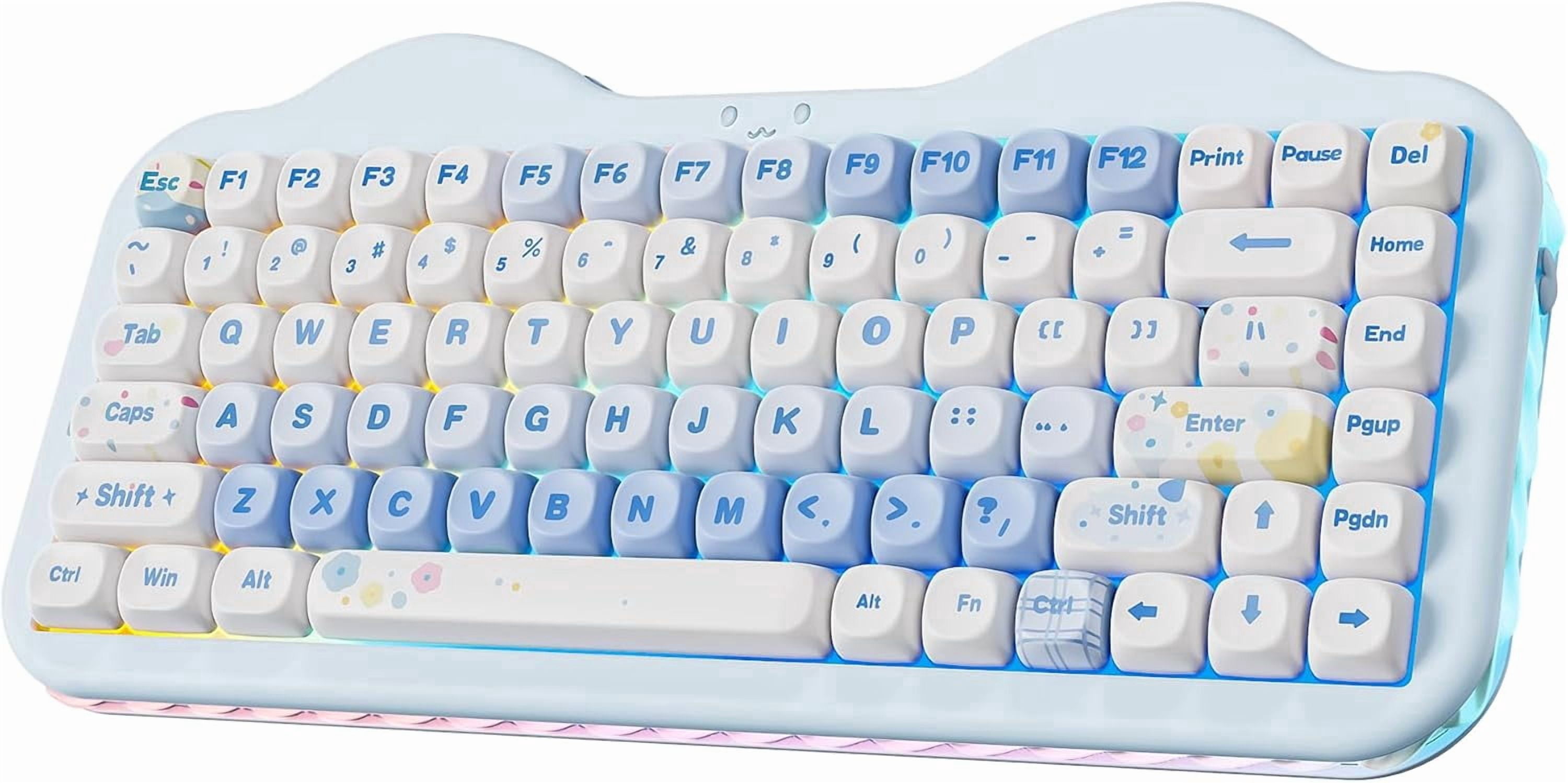 C75 Mechanical Keyboard,75% Layout, Hot-Swappable NKRO,BT5.0/2.4G/-C ...