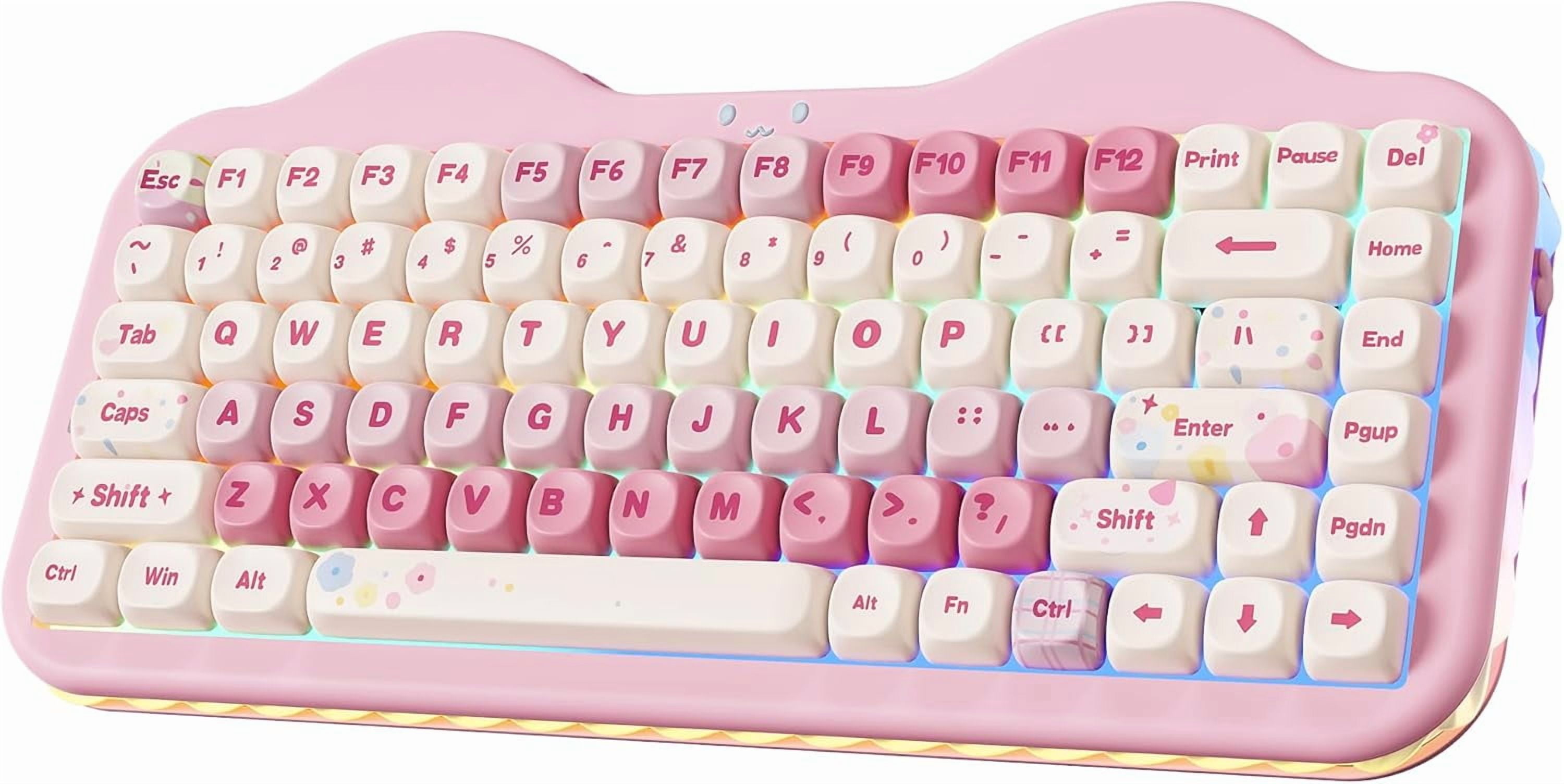 C75 Mechanical Keyboard,75% Layout, Hot-Swappable NKRO,BT5.0/2.4G/-C ...
