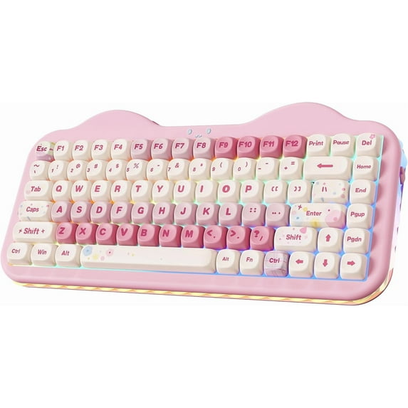 C75 Mechanical Keyboard,75% Layout, Hot-Swappable NKRO,BT5.0/2.4G/-C ...
