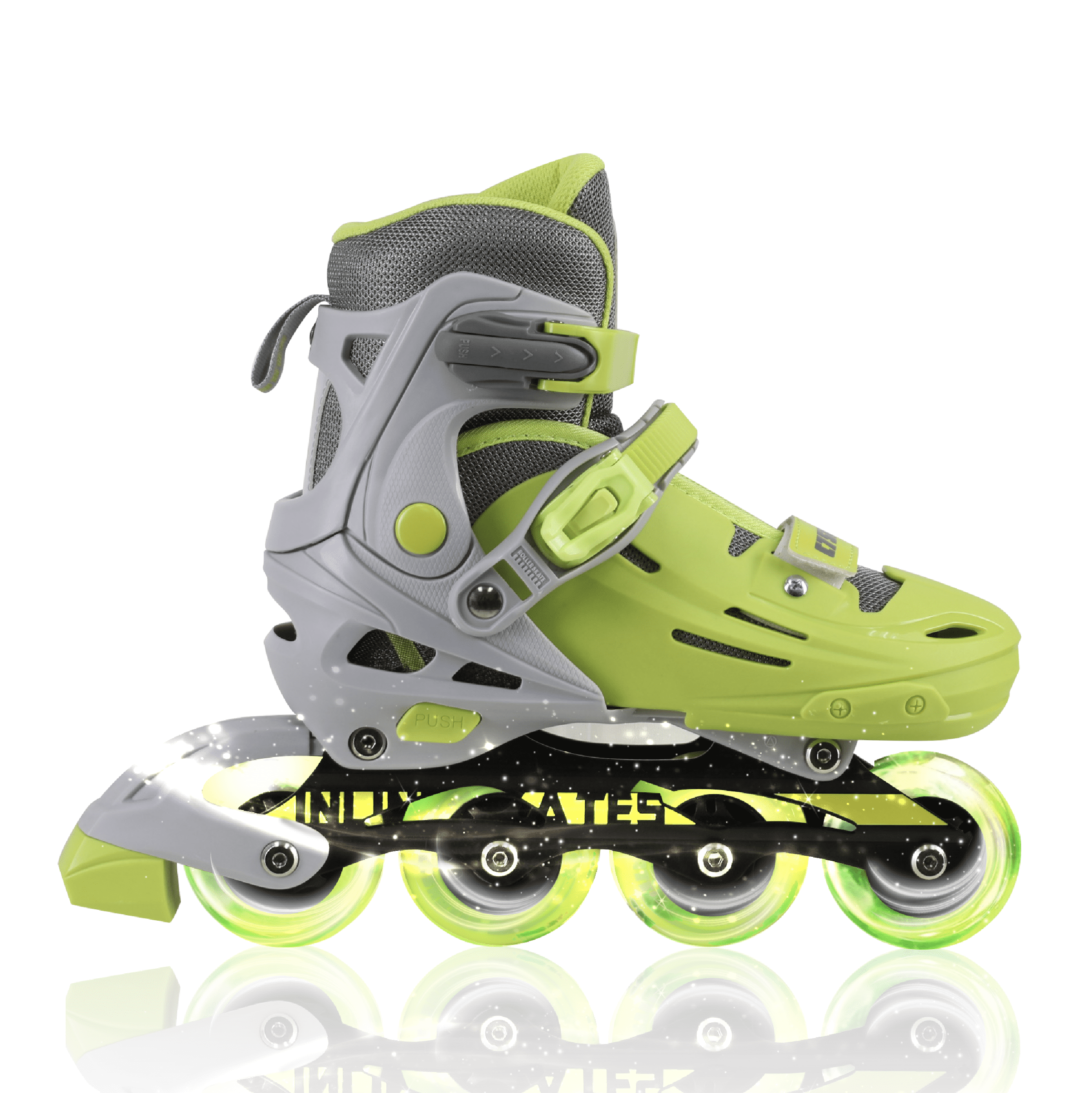 C7skates Adjustable Kids Inline Skates with Light Up Wheels (Flash ...