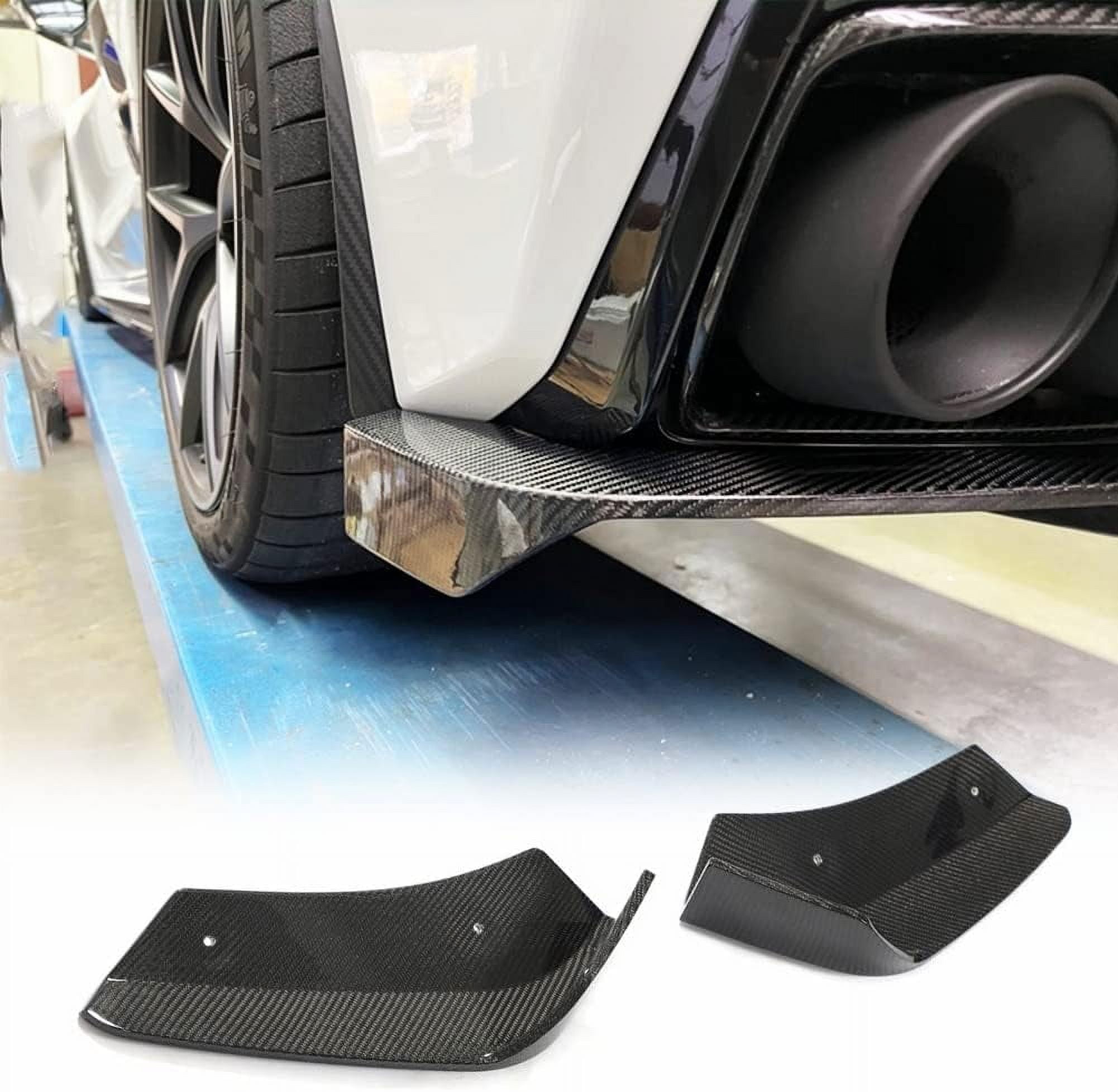 C8 Carbon Fiber Rear Bumper Splitters for 2020-2023 Chevrolet Corvette ...