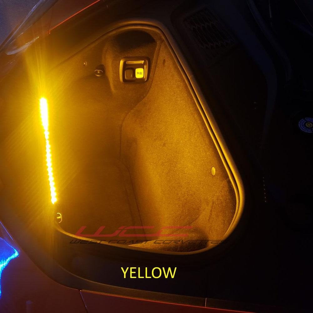 C8 Corvette Front and Rear Trunk LED Lighting Kit Yellow - Walmart.com