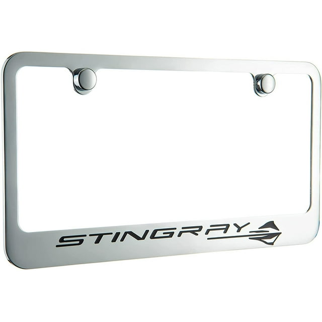 C8 Corvette Stingray License Plate Frame - Chrome Standard - Walmart.com