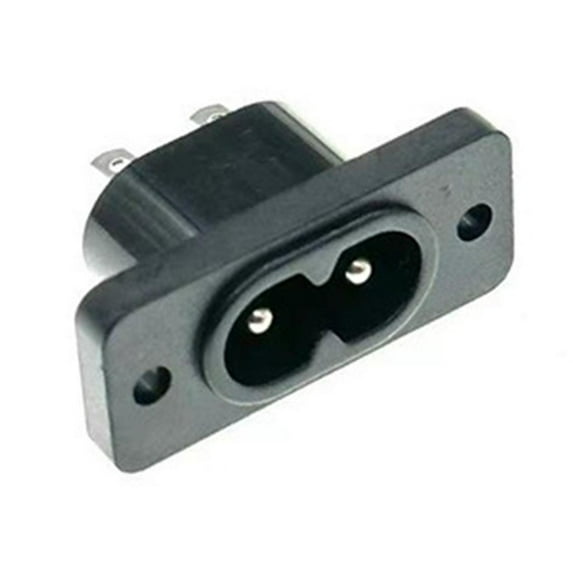 C8 Male Power Socket C8 Panel Mount Plug Adapter For Easily Power ...