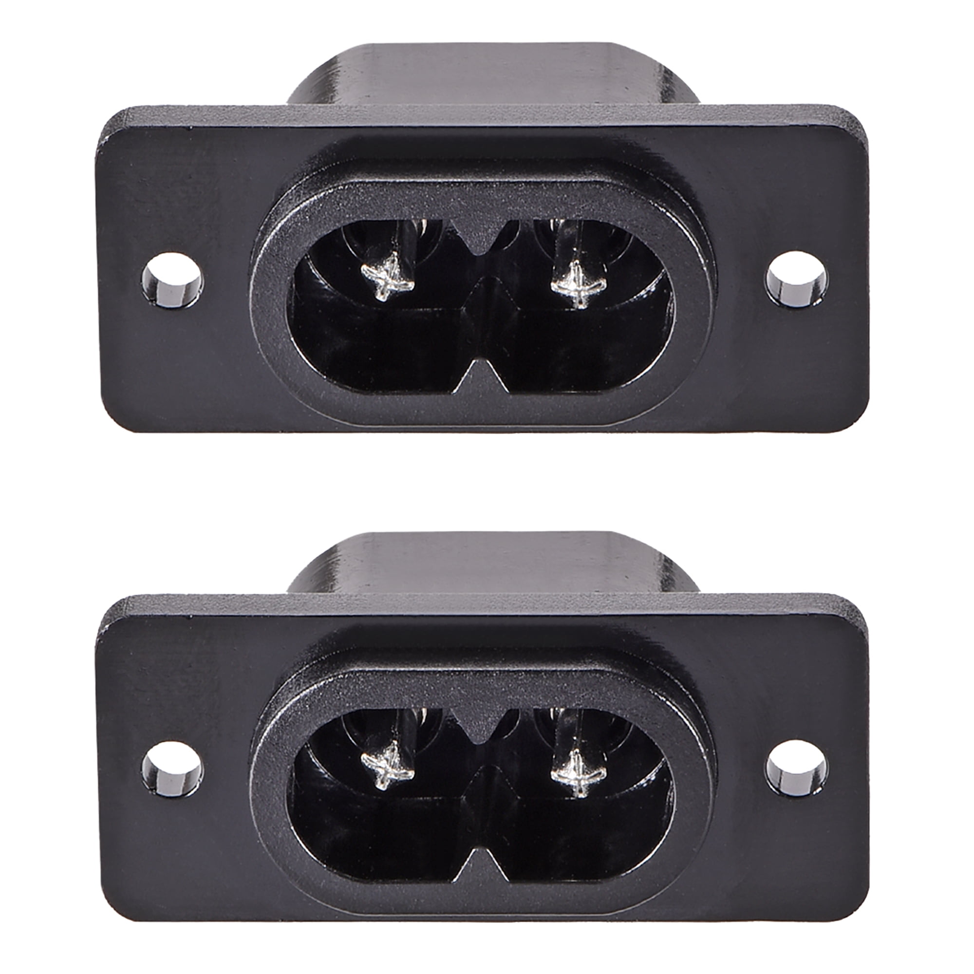 C8 Panel Mount Plug Adapter 250V AC 2.5A 2Pins IEC Inlet Module Plug ...