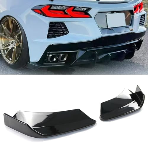 C8 Rear Bumper Splitters for Chevrolet Corvette C8 Stingray Z51 2-Door ...