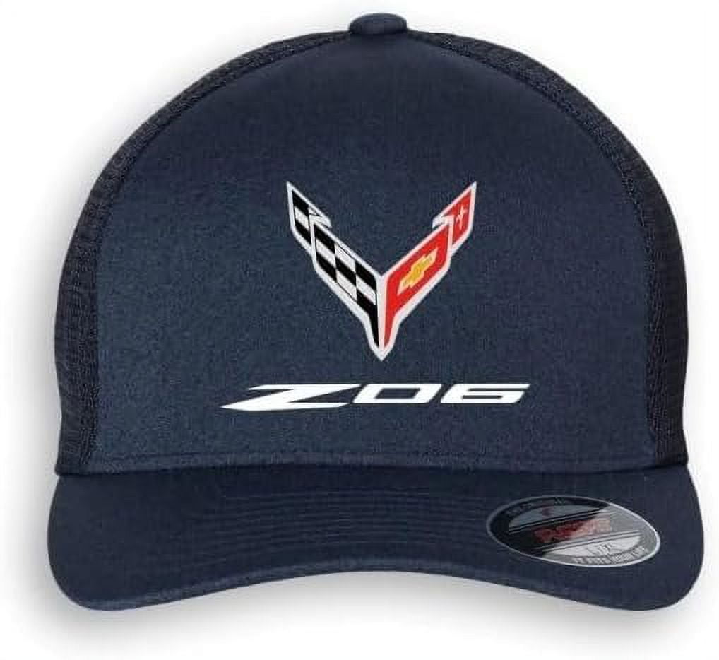 C8 Z06 Corvette Roadway Hat : Chevrolet Performance Fitted Cap - Navy ...