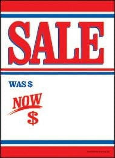 C80SLB Sale Patriotic Price Tag Large Price Cards Sale Tags 8 1/2" x 11 ...