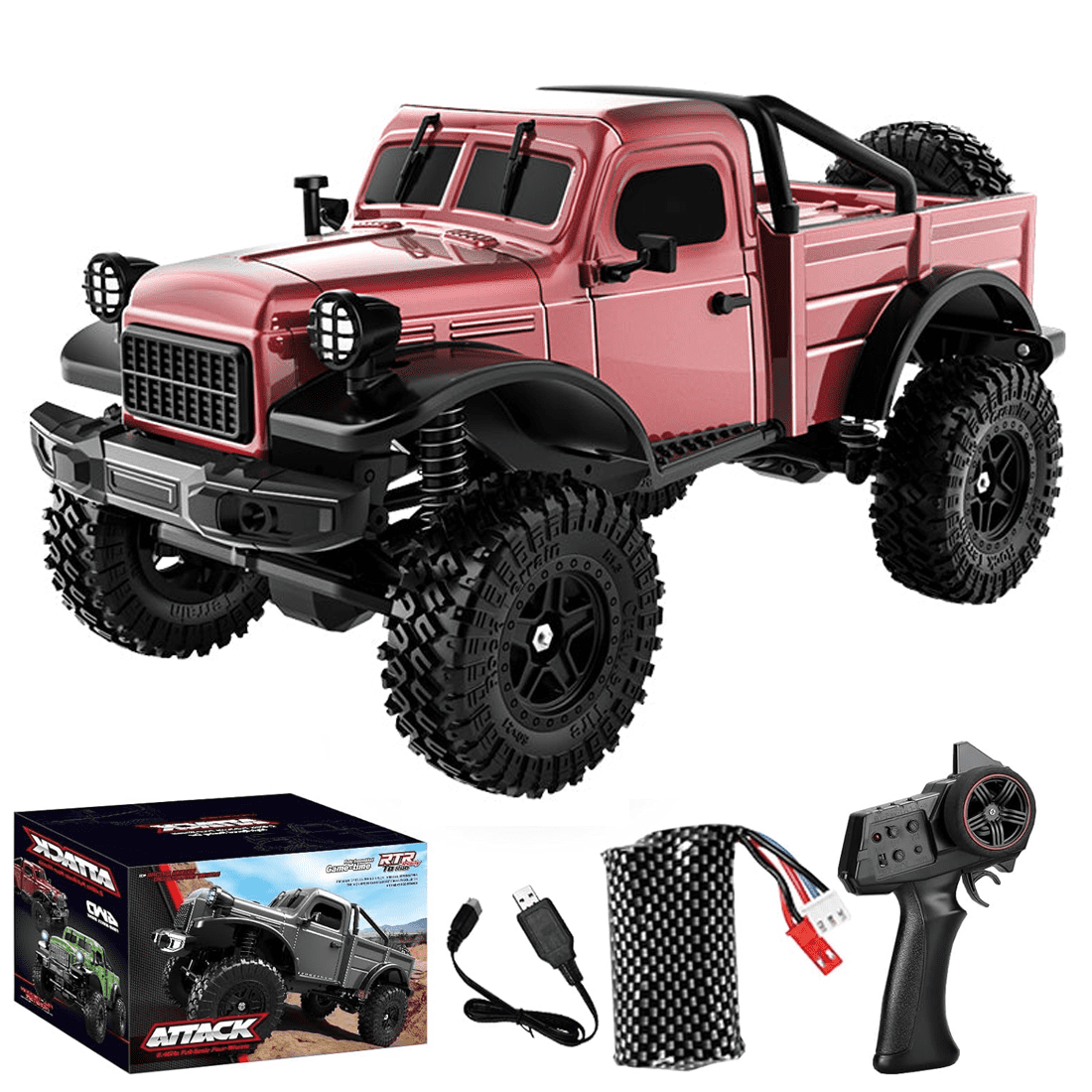C8813 1/18 Scale RC Crawler, 12KM/H High Speed Car, 4WD Waterproof ...